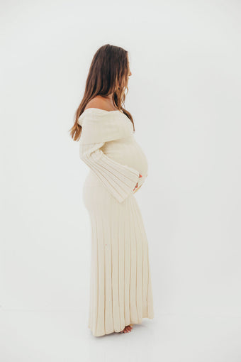 Evella Maxi Dress in Cream - Bump Friendly & Inclusive Sizing – Worth ...