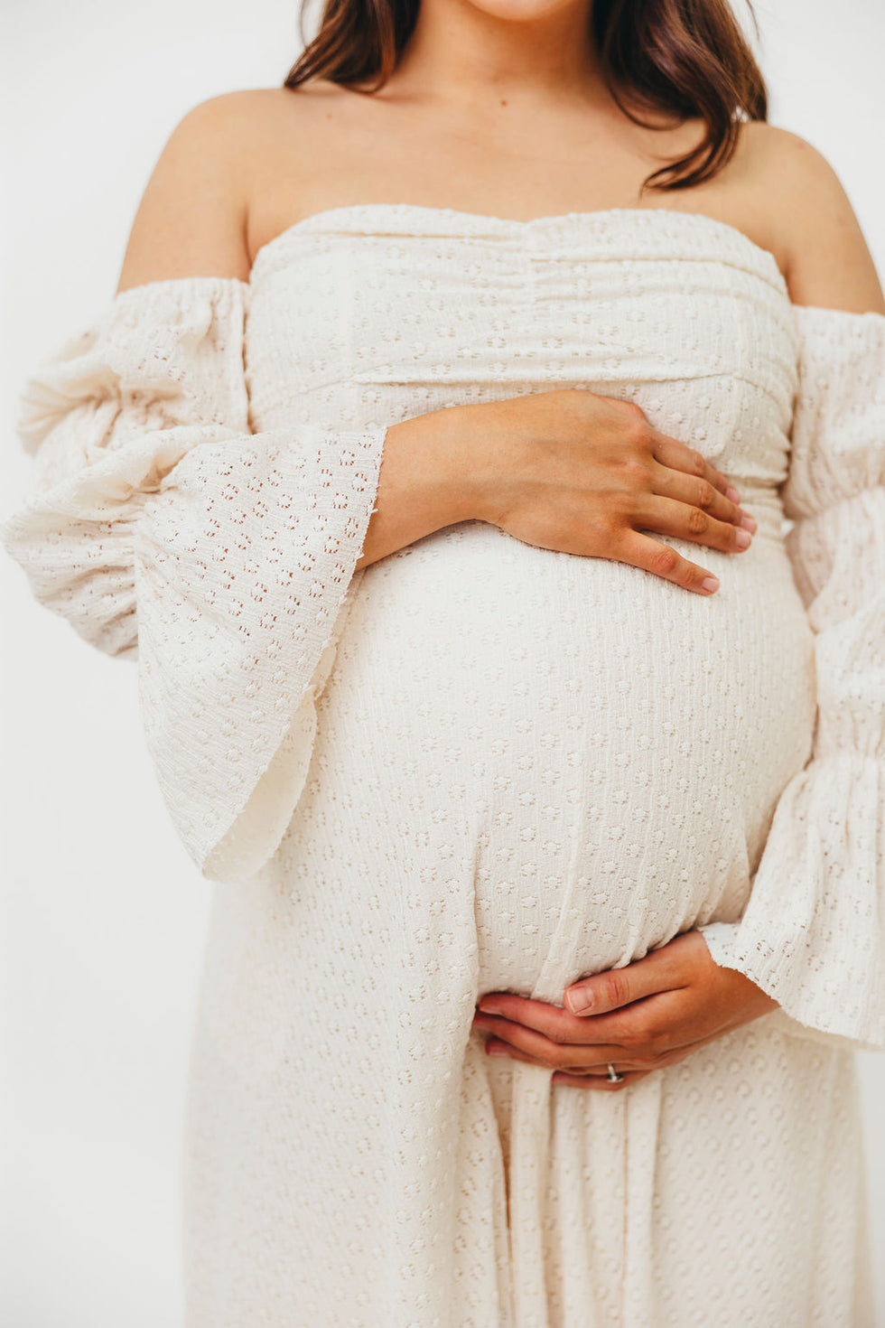 Corrine Tiered Sleeve Maxi Dress in Ivory Cream – Worth Collective