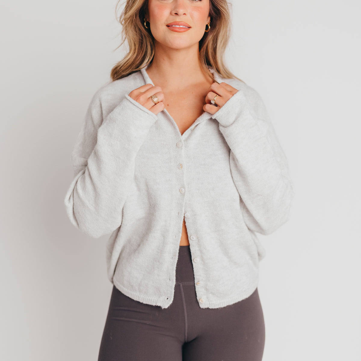 Piper Cardigan in Light Grey – Worth Collective